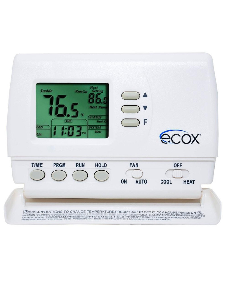ecox-single-stage-programable-thermostat-programmable-cooling-and-heating-24-volts-or-battery ...