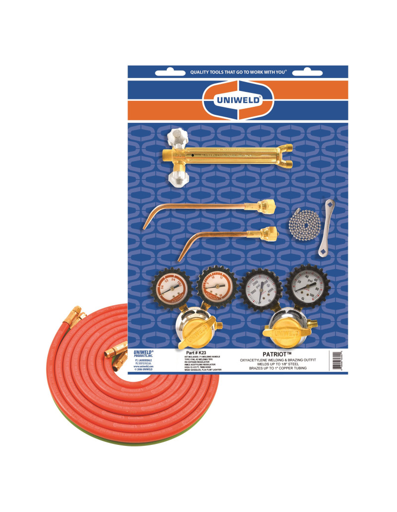 uniweld-k23-welding-outfit-includes-welding-handlebrazing-tipsoxygen ...